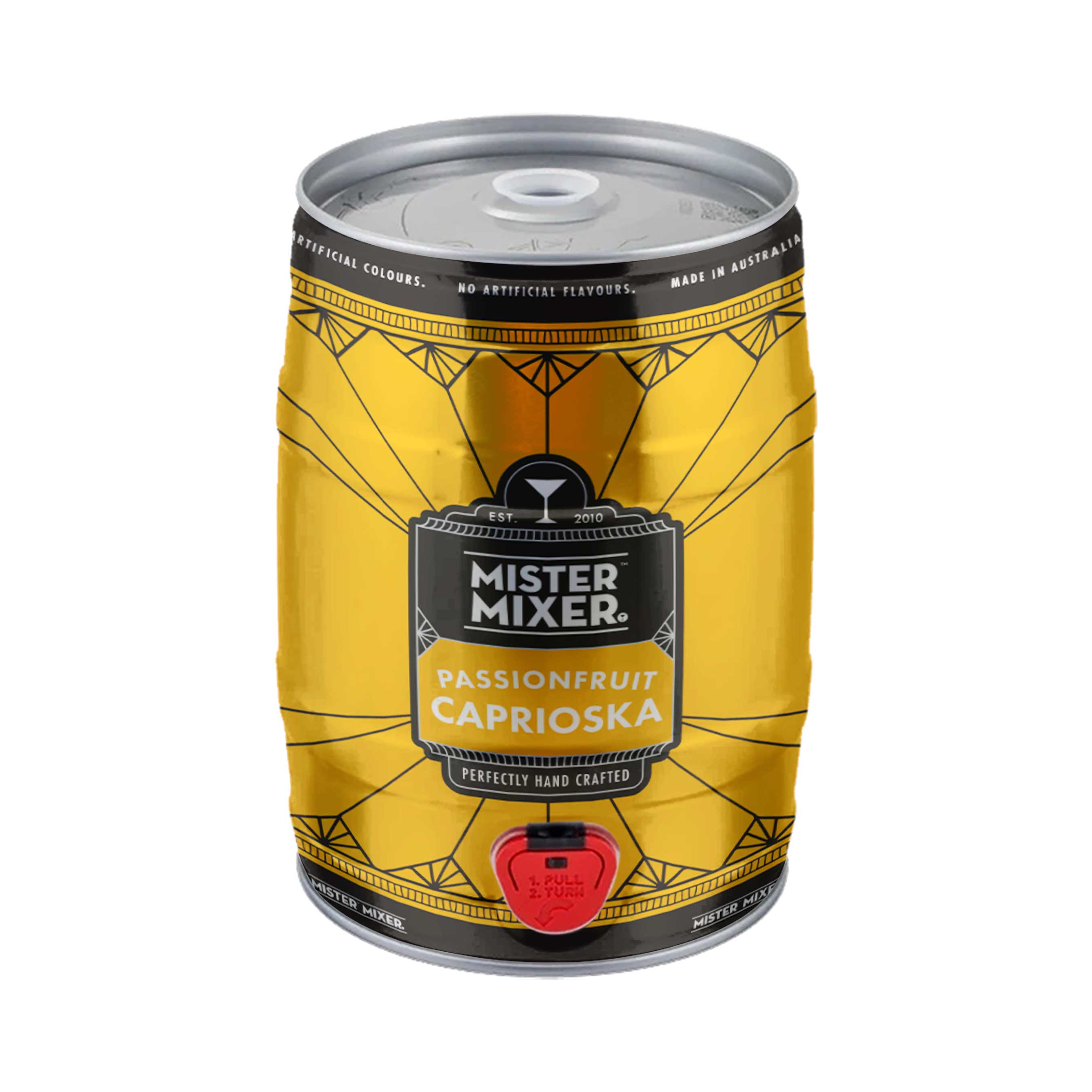 Passionfruit Caprioska 5L Keg - 5% ABV - 20 Std Drinks – Mister Mixer ...